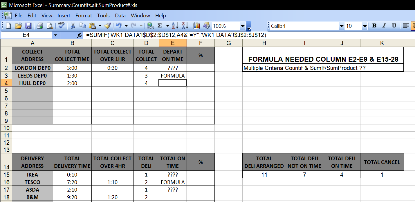 Countifs Multiple Criteria For Count Of Instances General Excel Questions And Answers Excel Forum